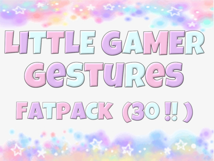 Second Life Marketplace - {Wee Blobs} Little Gamer Gestures MegaPack!